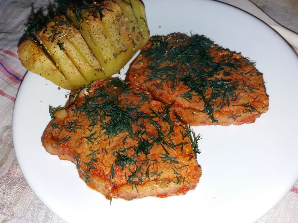 Friptura de porc scazuta la cuptor - Farfuria cu Gust - Retete culinare ...