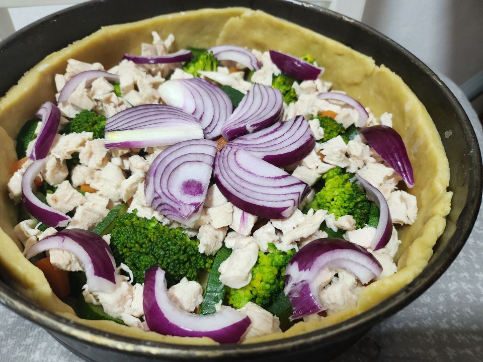 Quiche Lorraine cu piept de pui - Farfuria cu Gust - Retete culinare ...