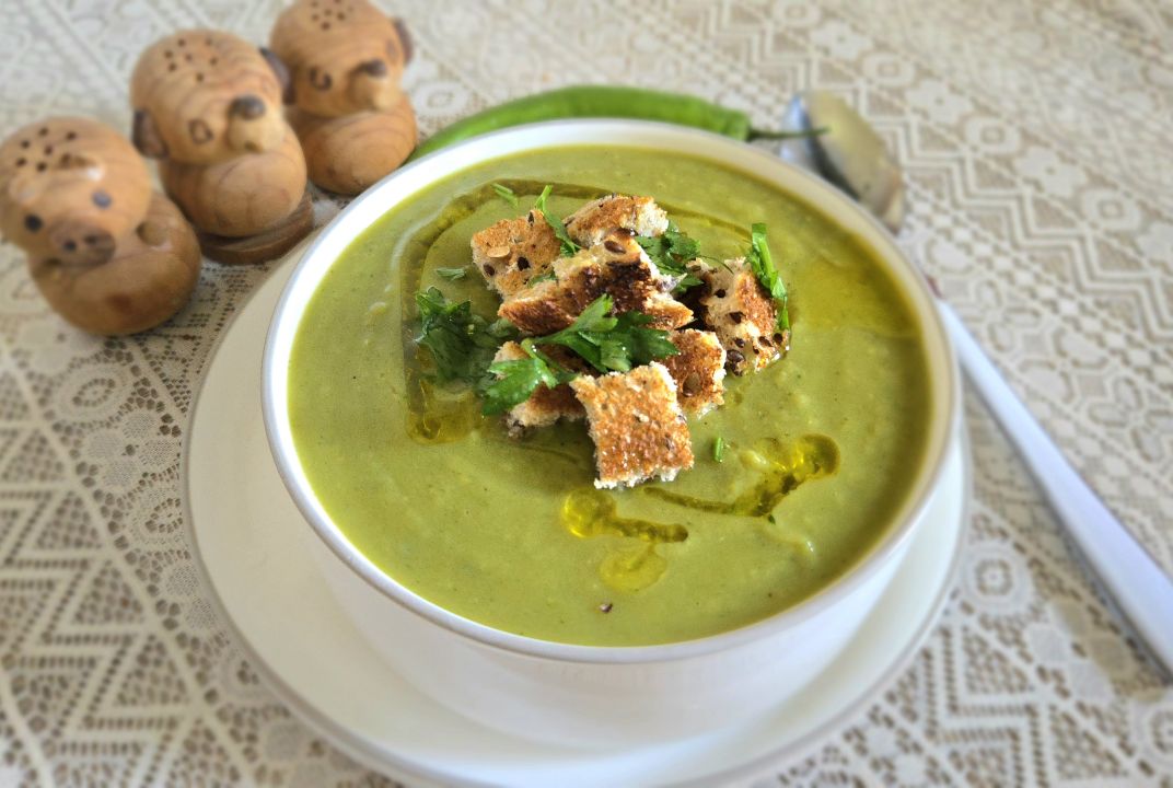 Supa crema de mazare - Farfuria cu Gust - Retete culinare din intreaga lume